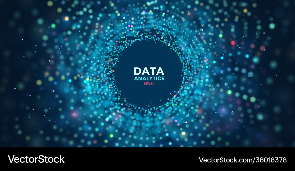 3d data visualization concept global Royalty Free Vector