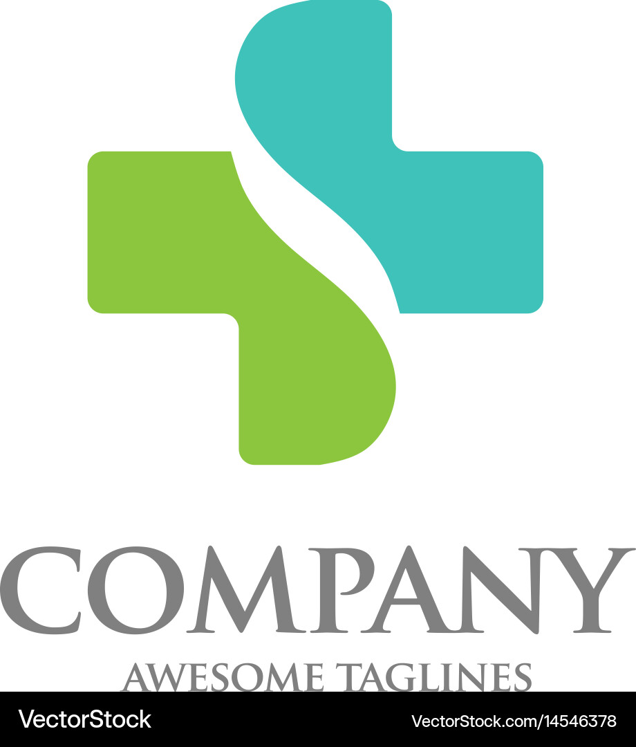 Abstract Healthcare Cross Logo Royalty Free Vector Image