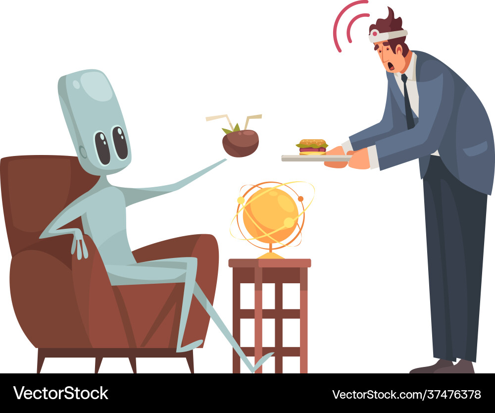 Alien cartoon Royalty Free Vector Image - VectorStock