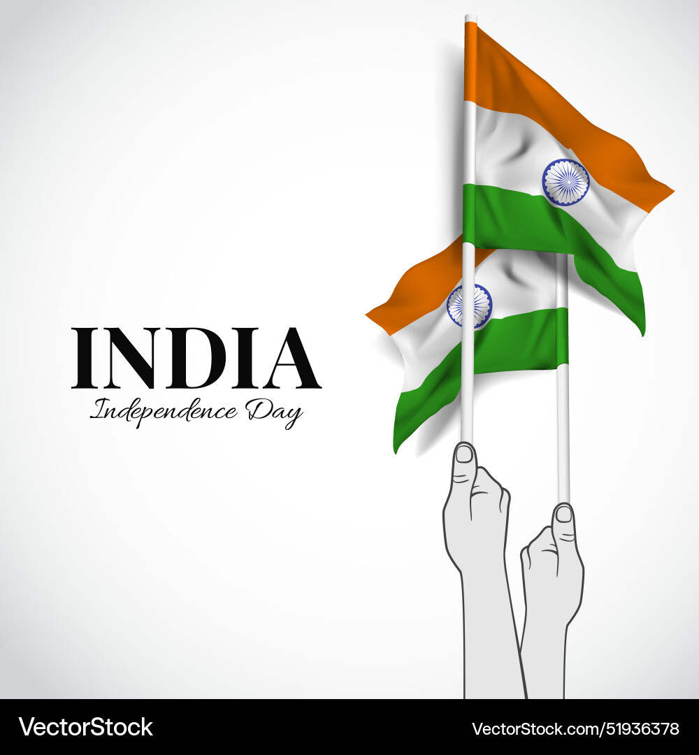 India independence day Royalty Free Vector Image