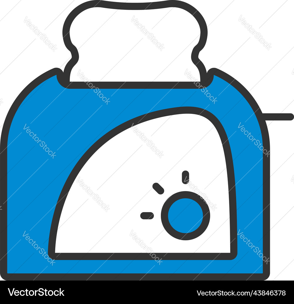 Kitchen toaster icon Royalty Free Vector Image