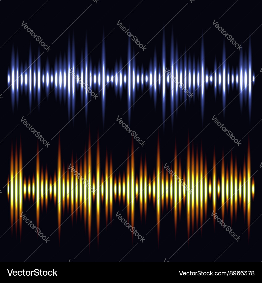 Sound waves audio wave design Royalty Free Vector Image