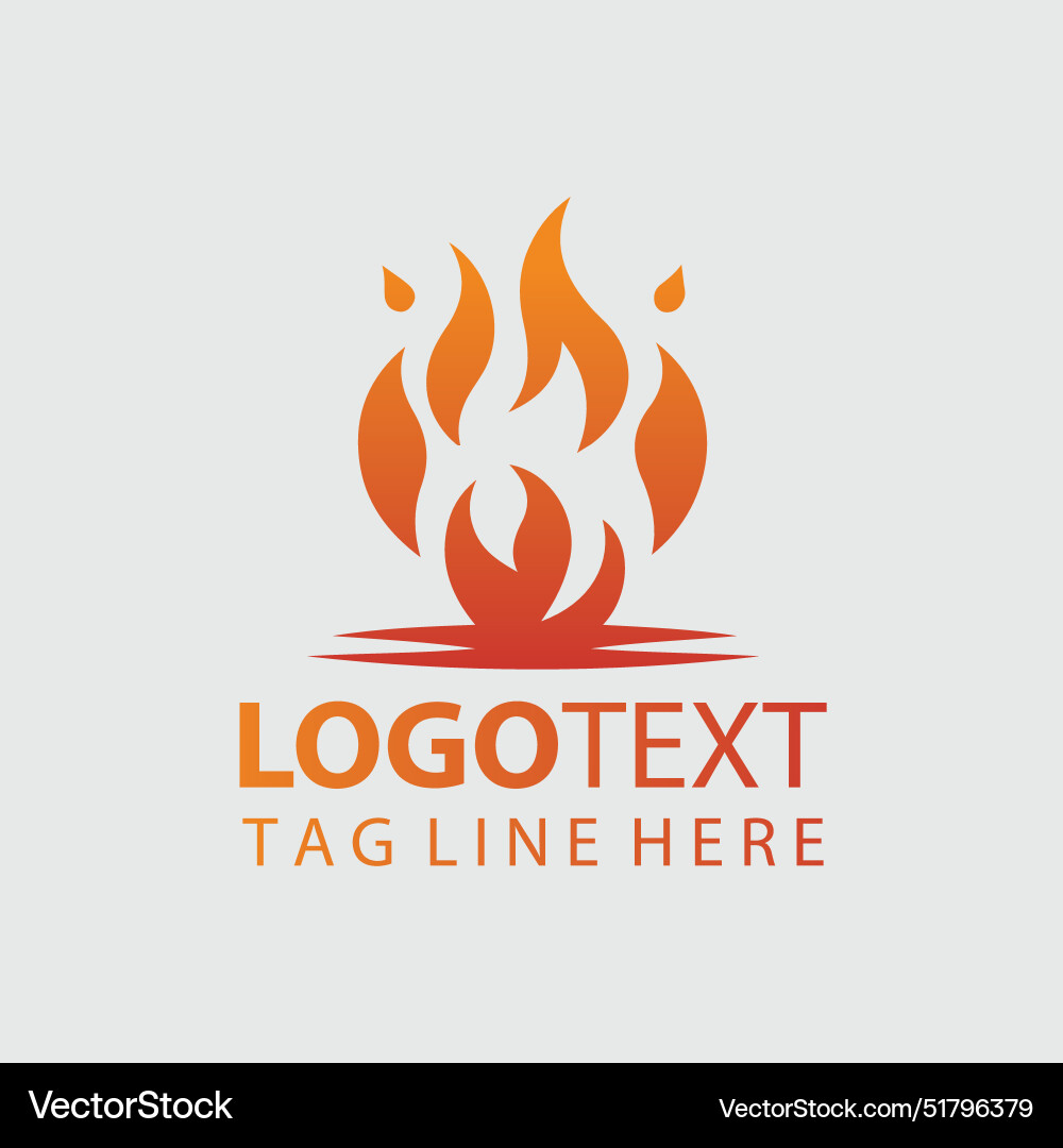 Flame logo Royalty Free Vector Image - VectorStock