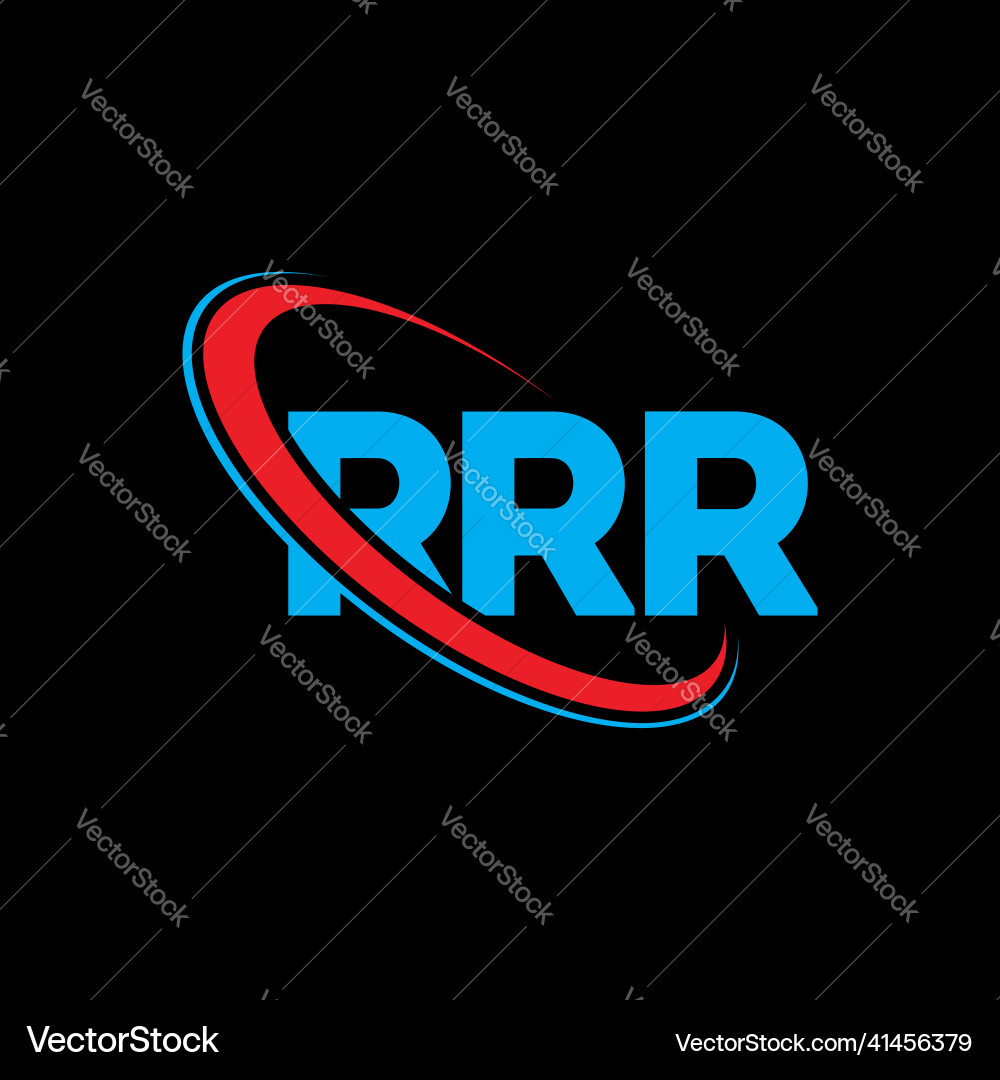 Rrr logo letter design Royalty Free Vector Image