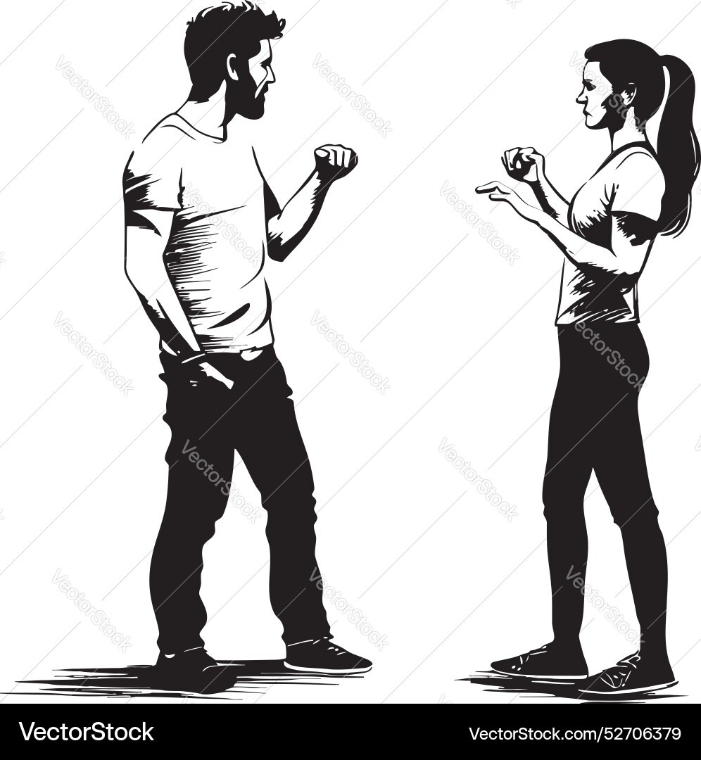 Spat symphony dynamic logo for couples discord Vector Image