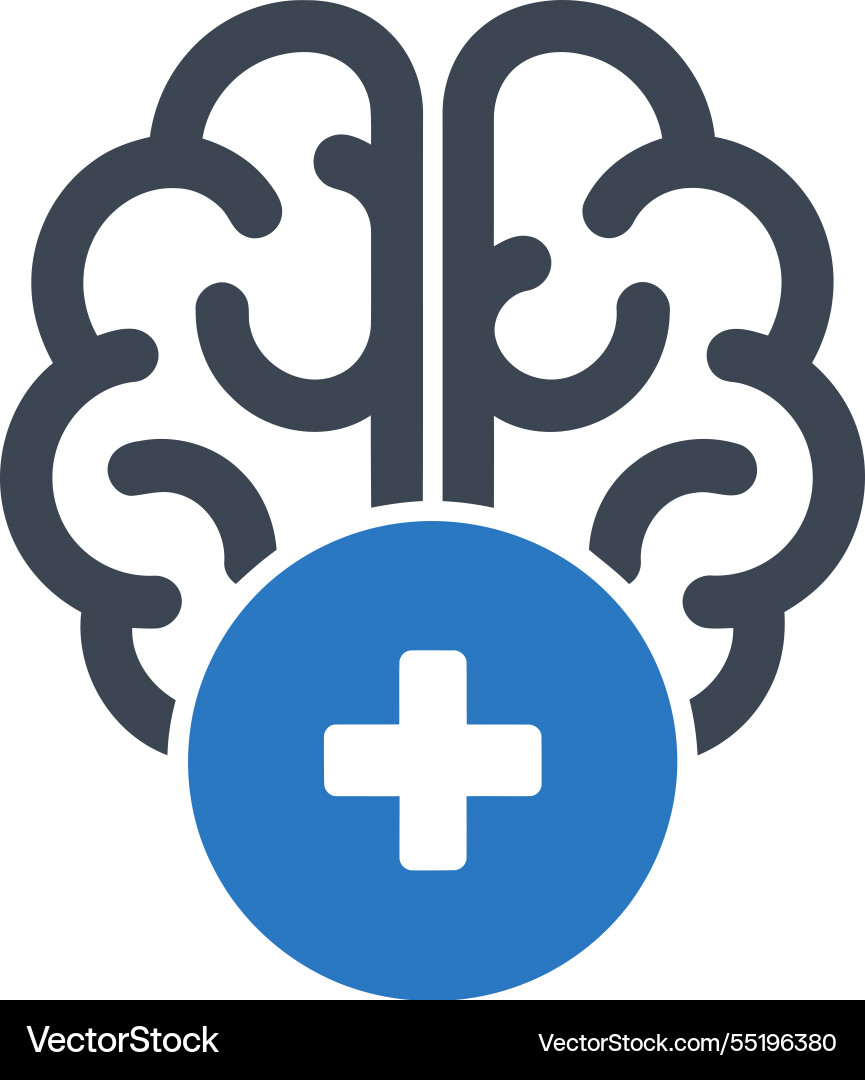 Brain health icon Royalty Free Vector Image - VectorStock