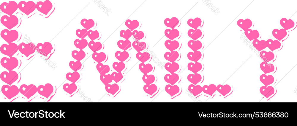 Emily Royalty Free Vector Image - VectorStock