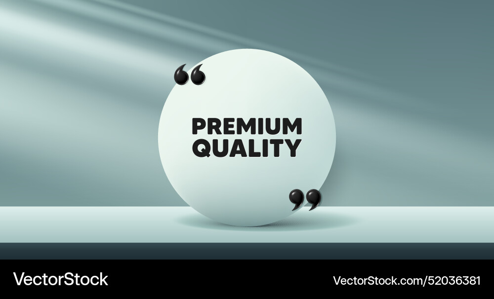 Premium quality tag high product sign circle Vector Image