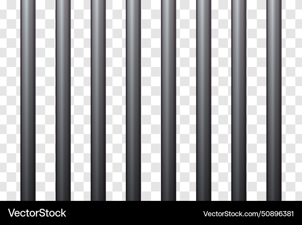 Prison jail bars Royalty Free Vector Image - VectorStock