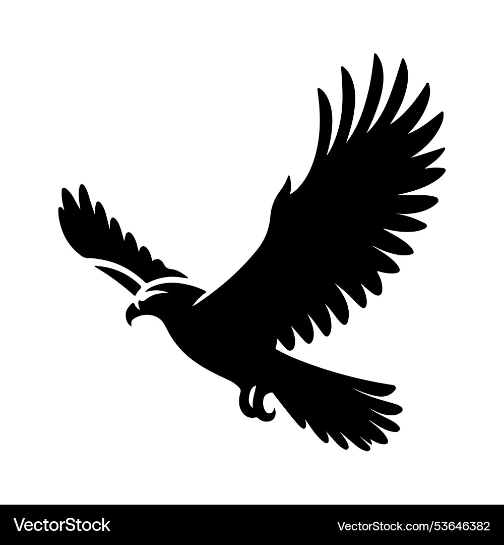 Adler Symbol Silhouette Kunst Lizenzfreies Vektorbild