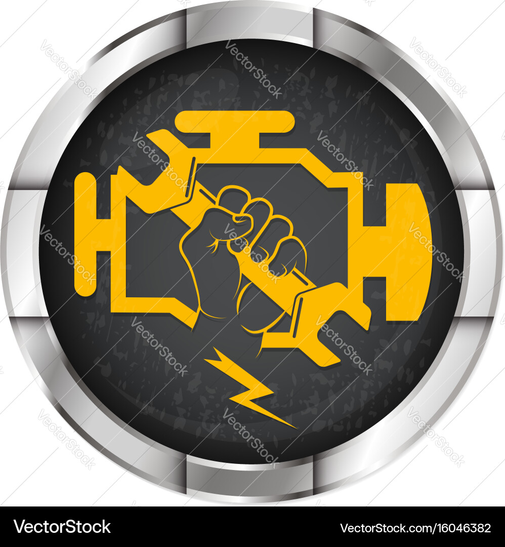 Engine repair symbol Royalty Free Vector Image