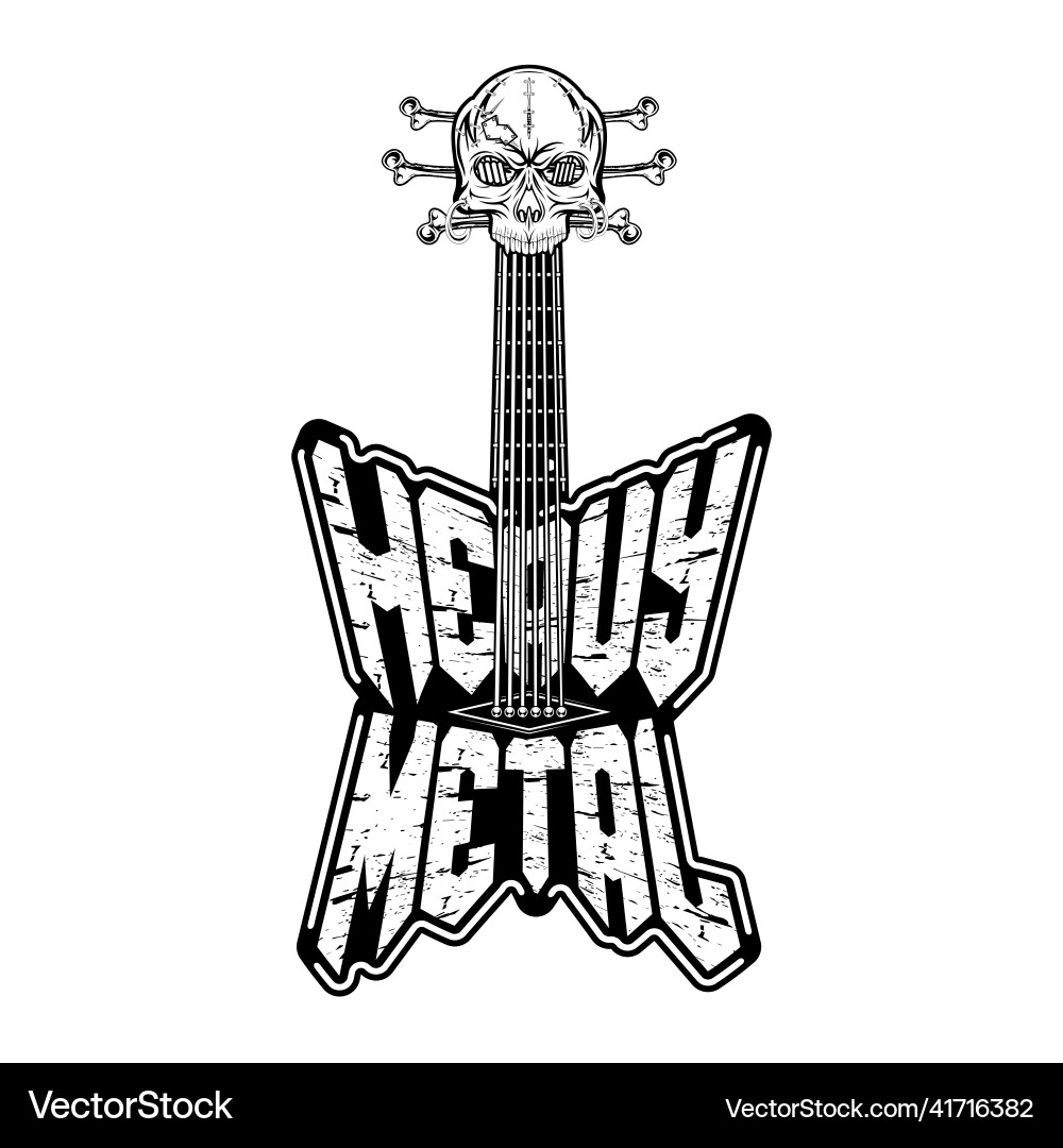Heavy metal 0001 Royalty Free Vector Image - VectorStock