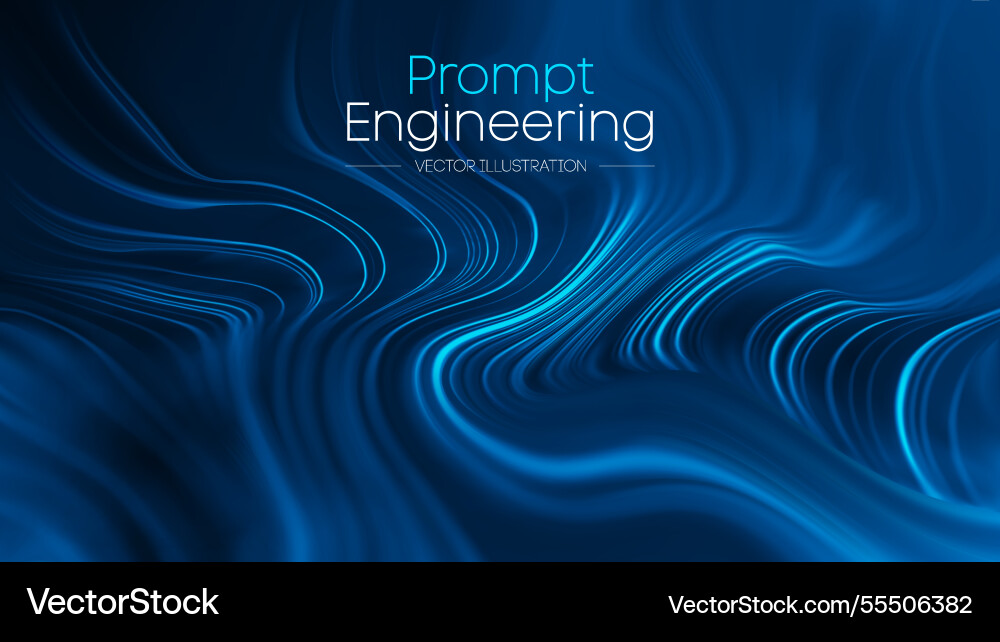 Prompt engineering ai and data visualization Vector Image
