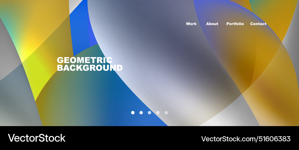 Dynamic flowing shapes concept design composition Vector Image