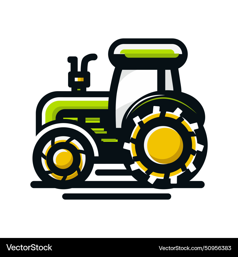 Farm tractor icon Royalty Free Vector Image - VectorStock