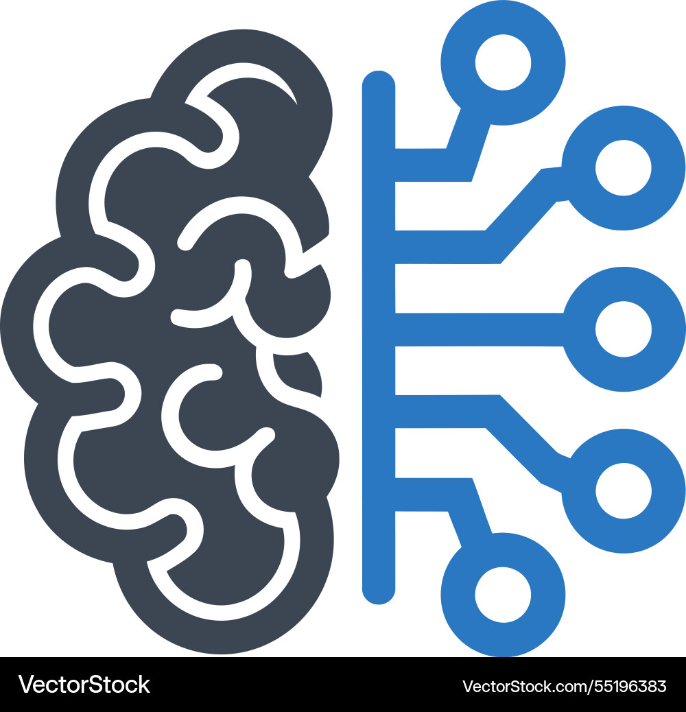 Neural network icon Royalty Free Vector Image - VectorStock