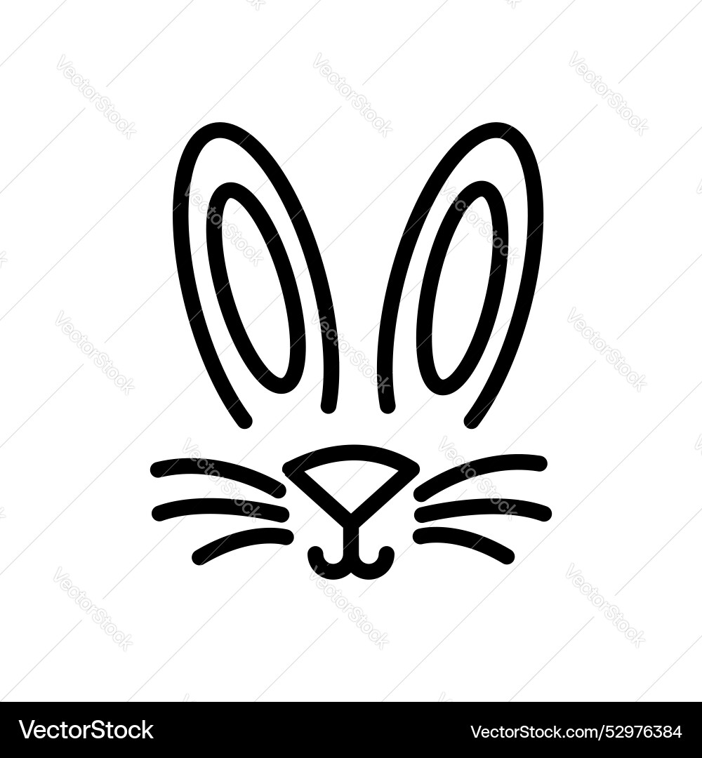 Easter bunny icon Royalty Free Vector Image - VectorStock