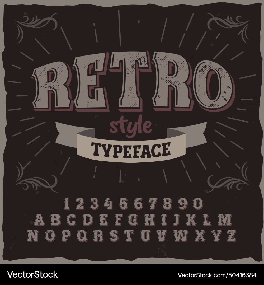 Good handcrafted font for any label design Vector Image