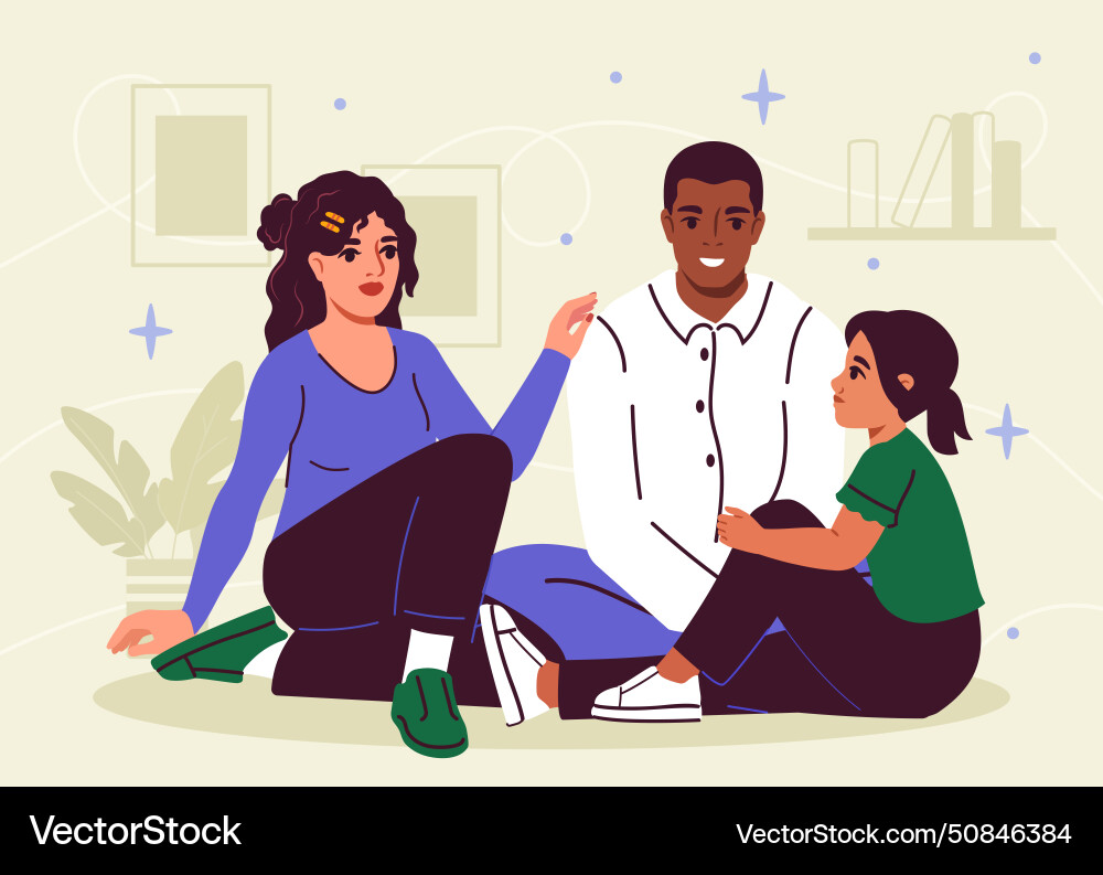 Positive relationships concept Royalty Free Vector Image