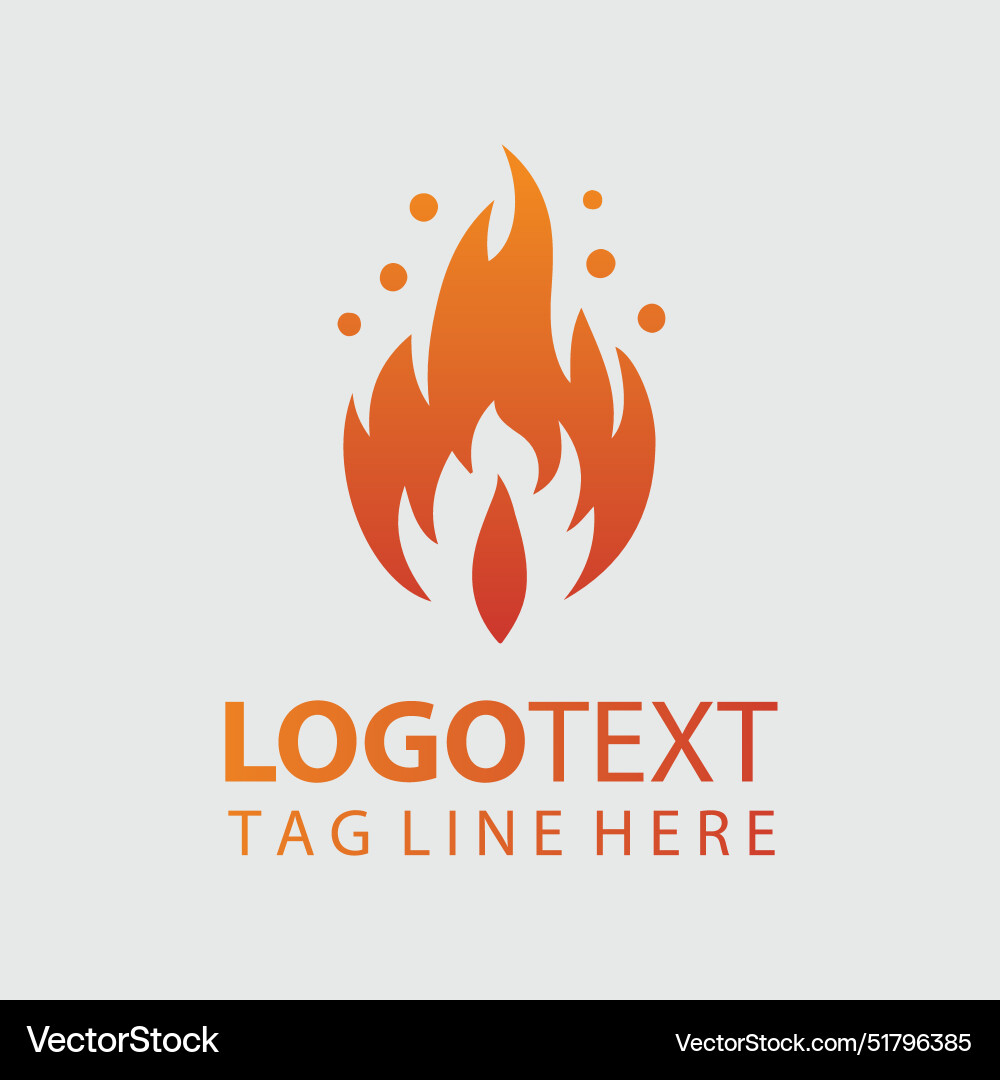 Flame logo Royalty Free Vector Image - VectorStock