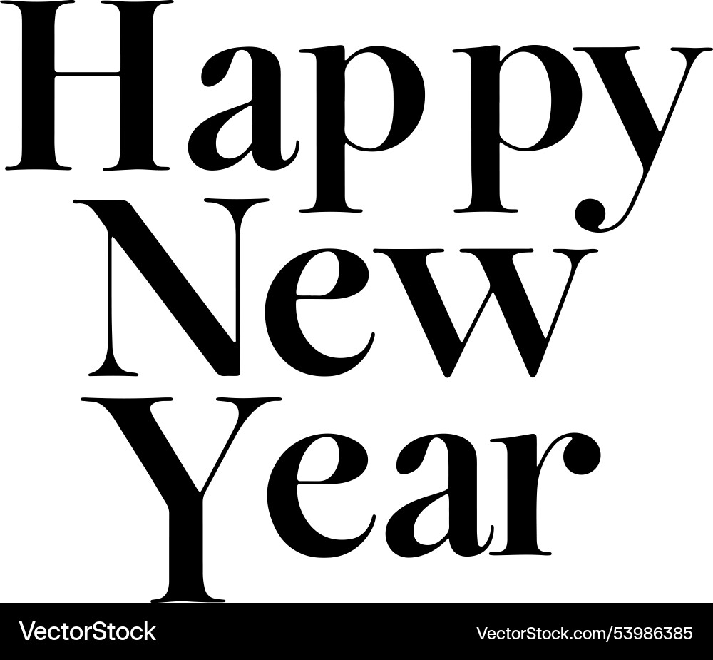 Happy new year Royalty Free Vector Image - VectorStock