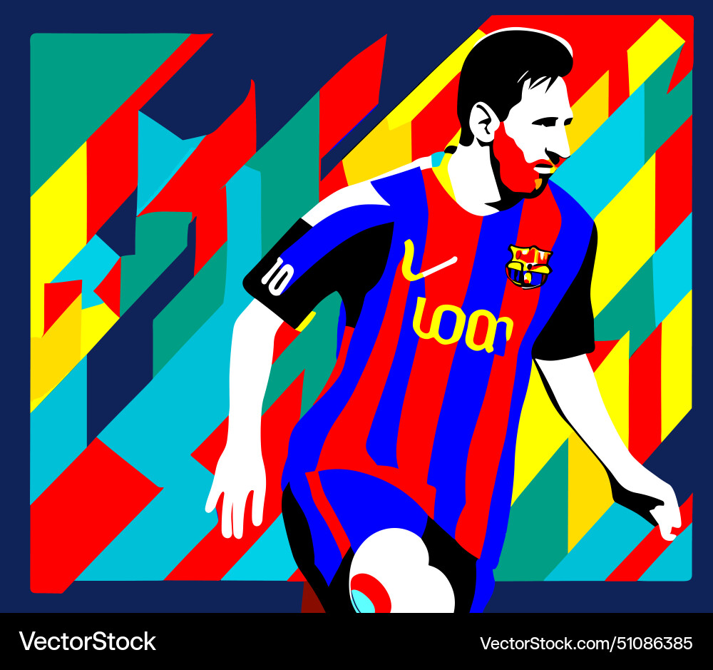 Messi silhouettes Royalty Free Vector Image - VectorStock