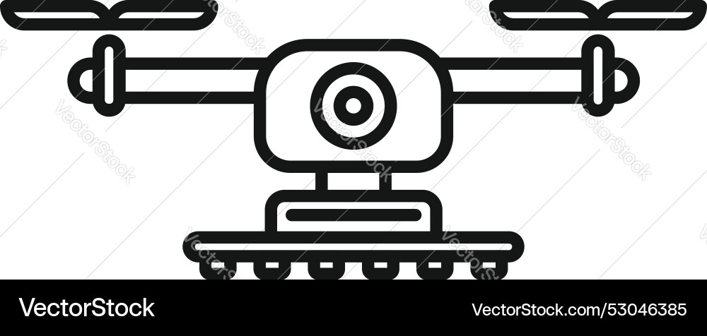 Smart farm drone spraying crops with insecticide Vector Image