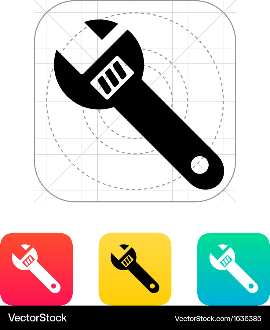 Spanner icon Royalty Free Vector Image - VectorStock