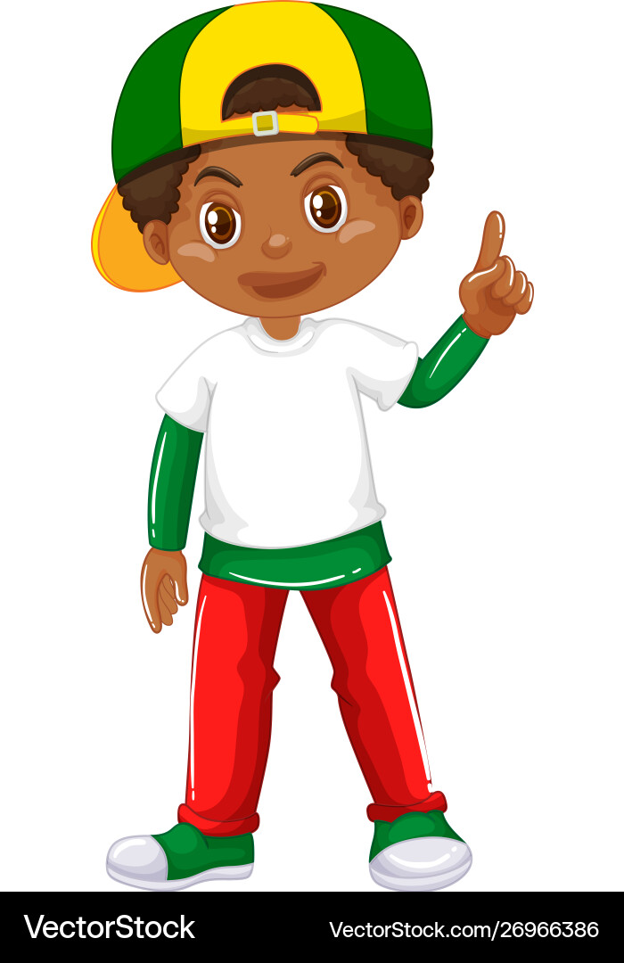 Cute happy smiling child isolated on white Vector Image