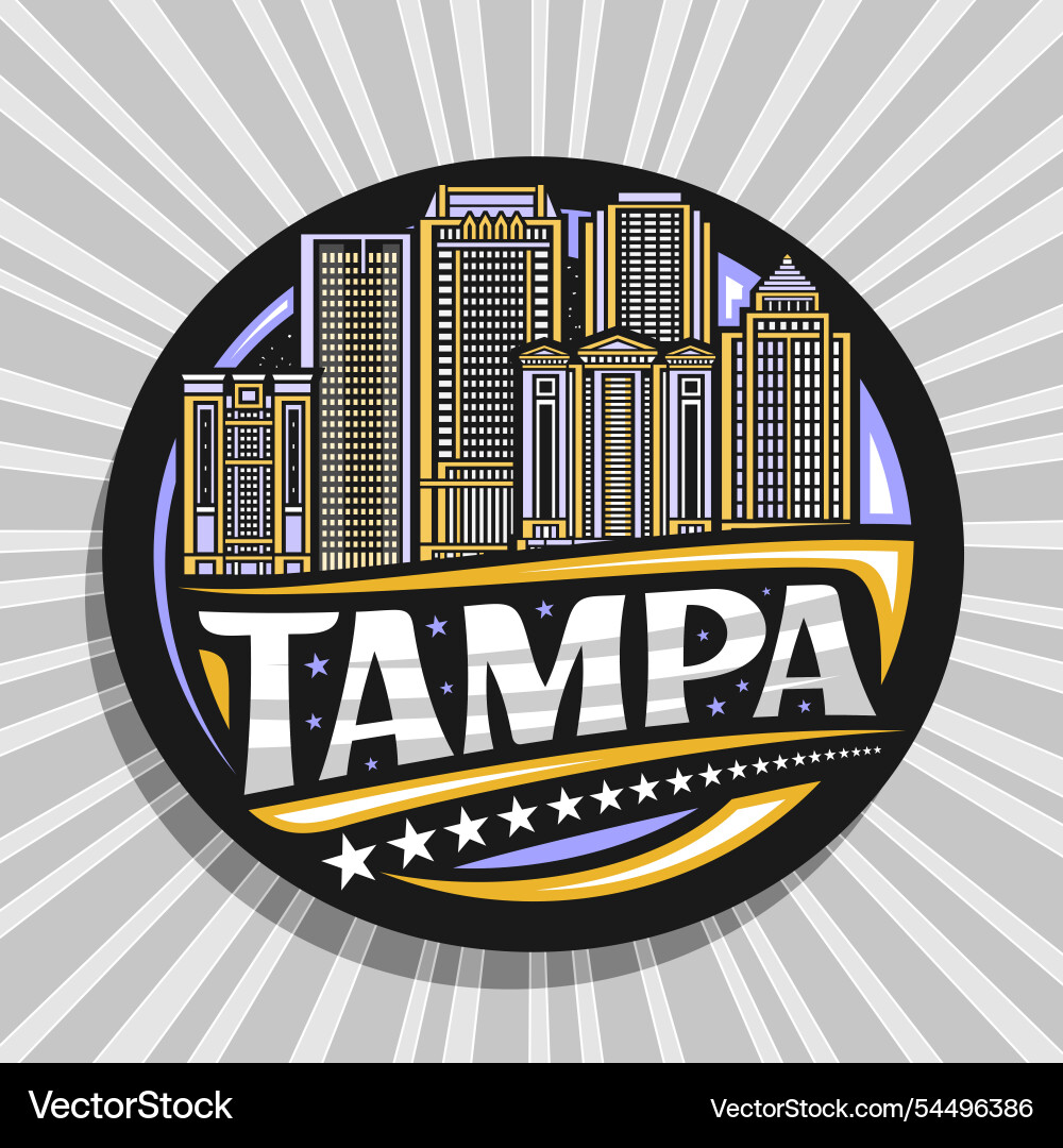 Logo for tampa Royalty Free Vector Image - VectorStock