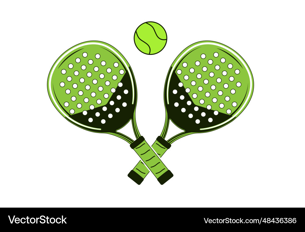 Paddle tennis Royalty Free Vector Image - VectorStock