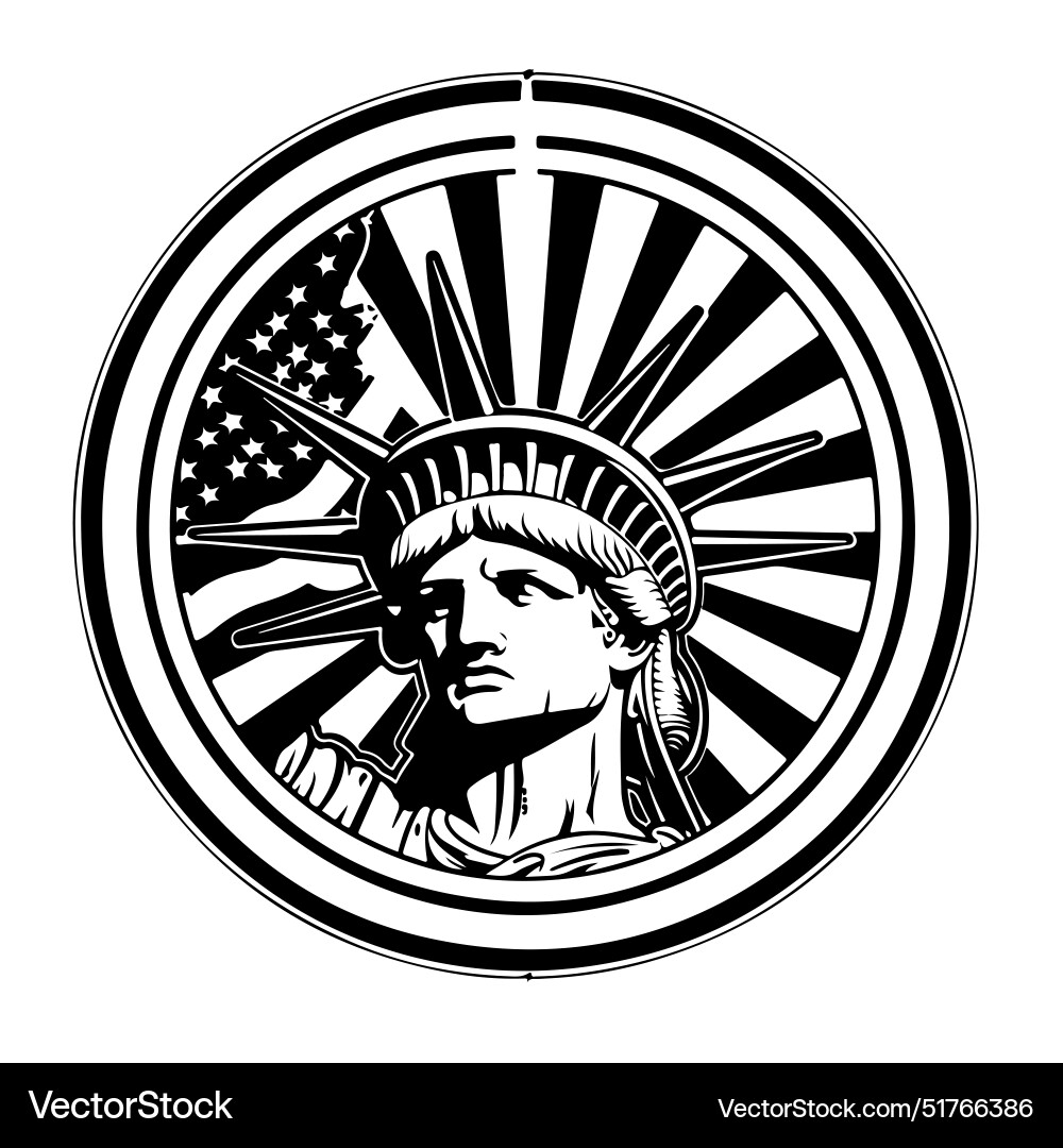 Statue of liberty usa Royalty Free Vector Image