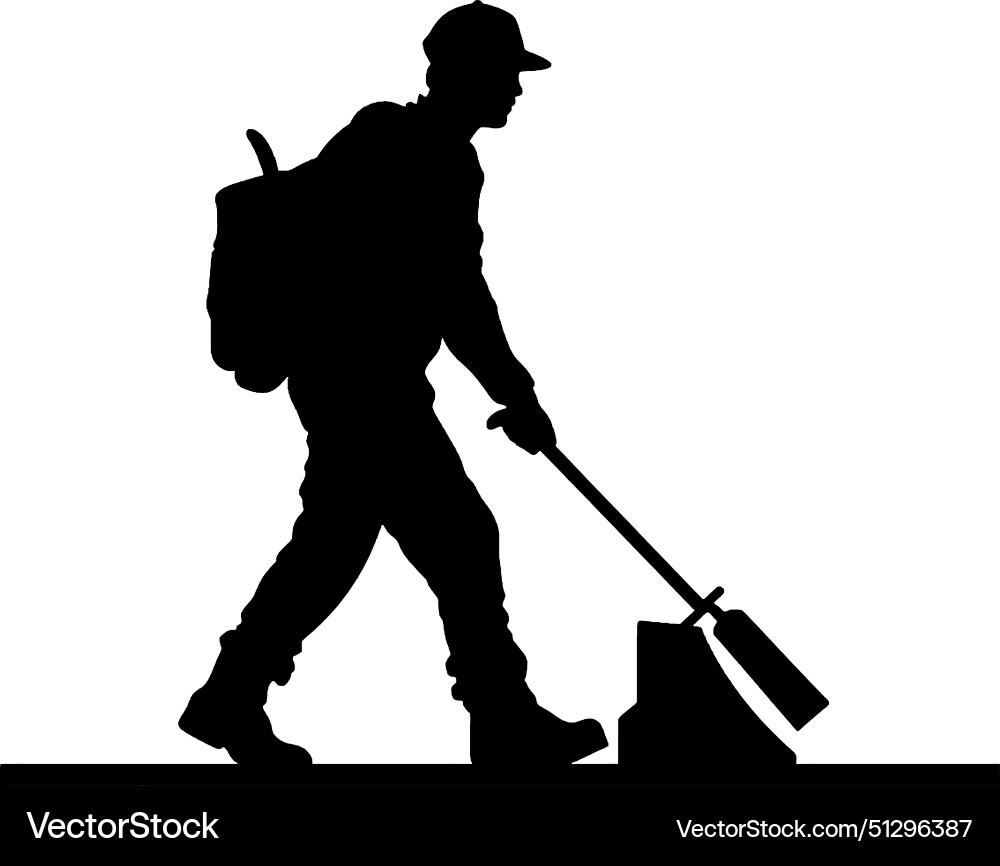 Black silhouette tattoo of a garbage collection Vector Image