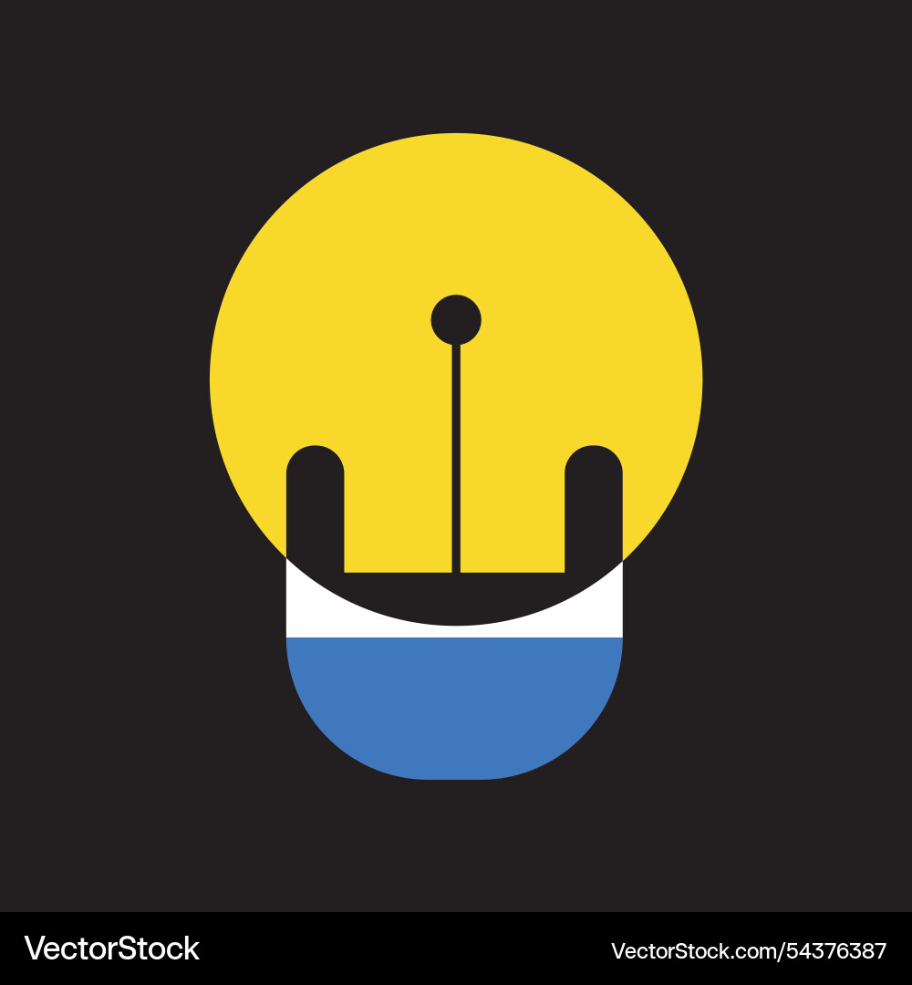 Dyeing poison frog icon or logo design Royalty Free Vector