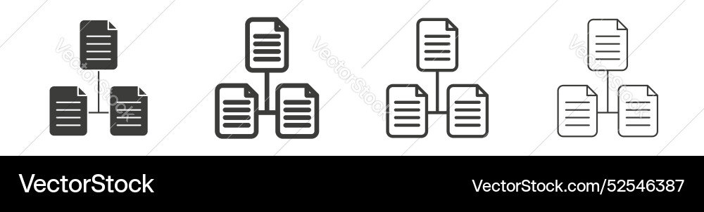 File sharing icon set on white background Vector Image