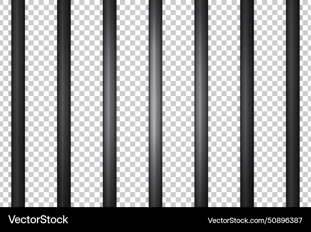 Prison jail bars Royalty Free Vector Image - VectorStock