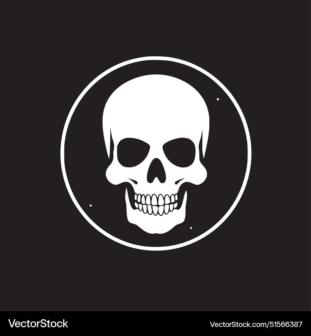 Skeleton - minimalist and flat logo Royalty Free Vector