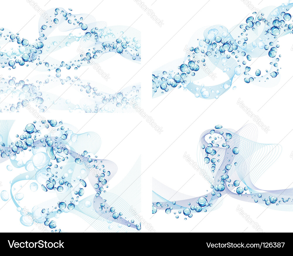Water background Royalty Free Vector Image - VectorStock