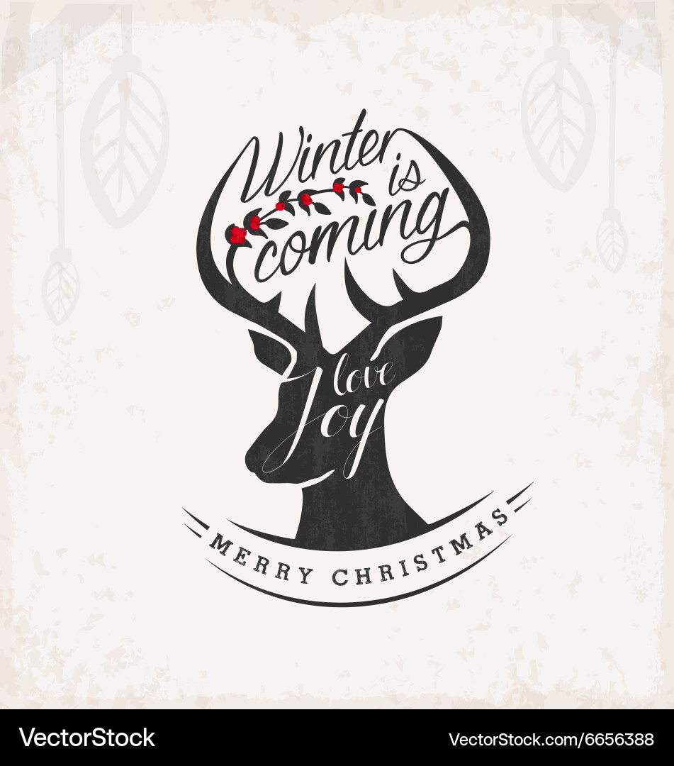 Christmas greeting card design element Royalty Free Vector