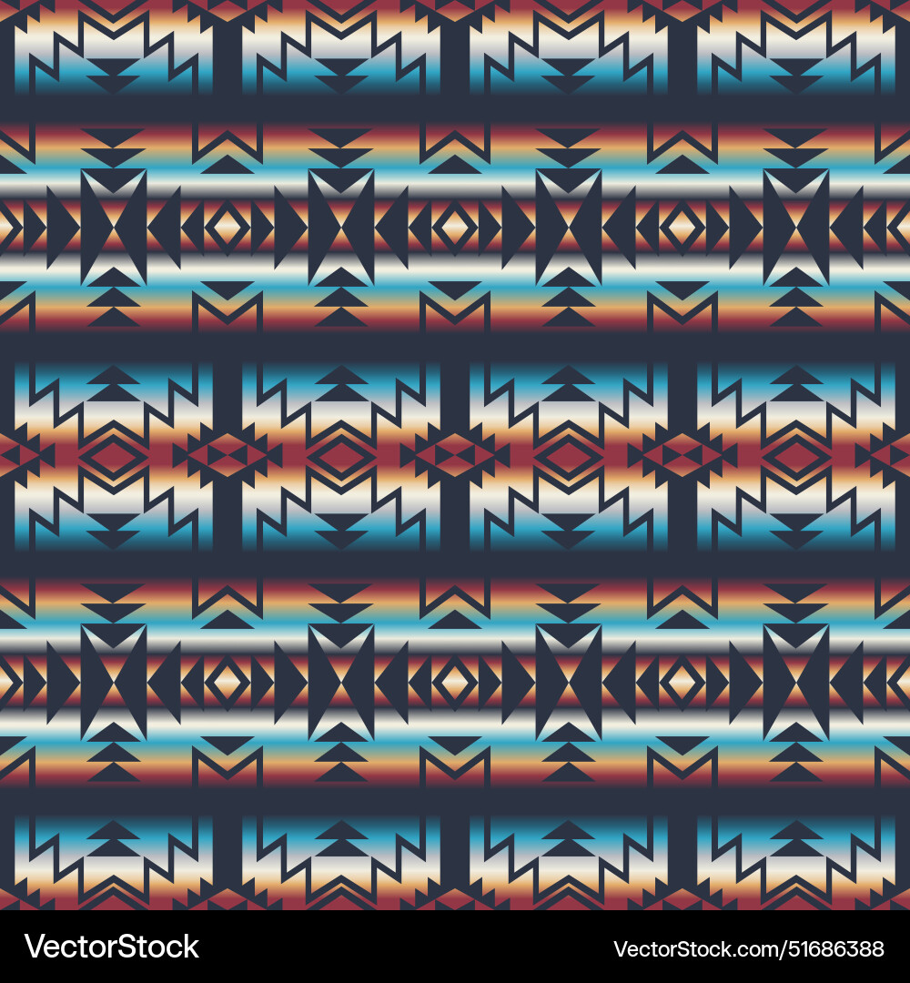 Colorful native american geometric pattern Vector Image