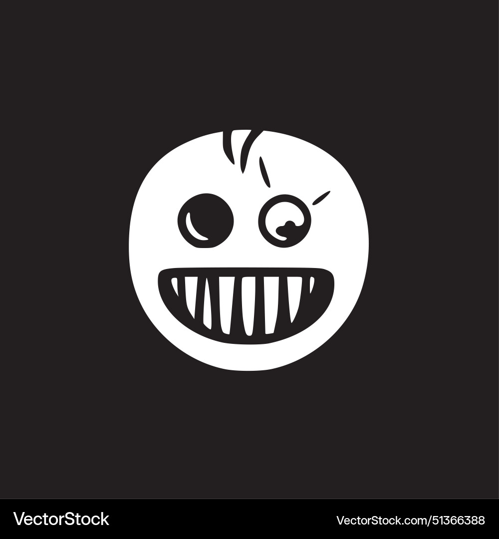 Funny - minimalist and simple silhouette Vector Image