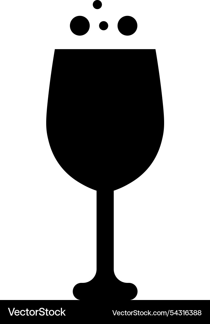 Glass icon logo design template isolated Vector Image