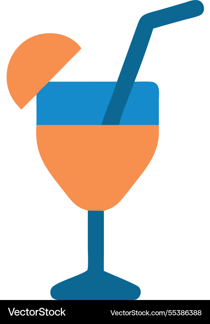 Restaurant tropical cocktail Royalty Free Vector Image