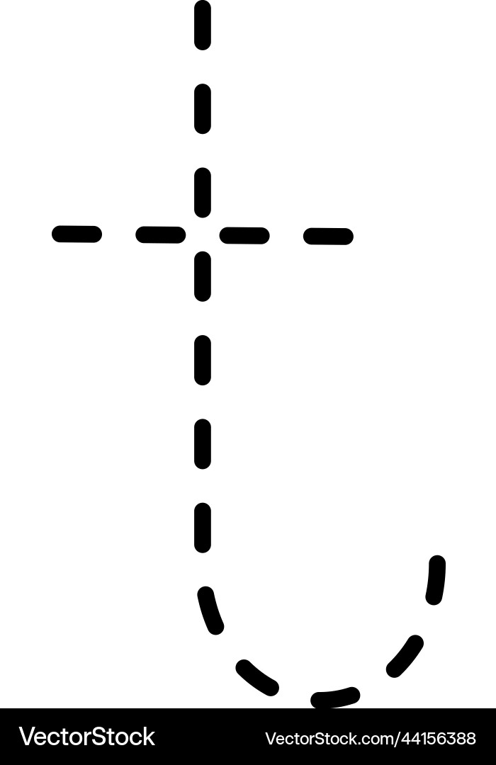 Rückverfolgung Alphabet Kleinbuchstaben t Vektorbild