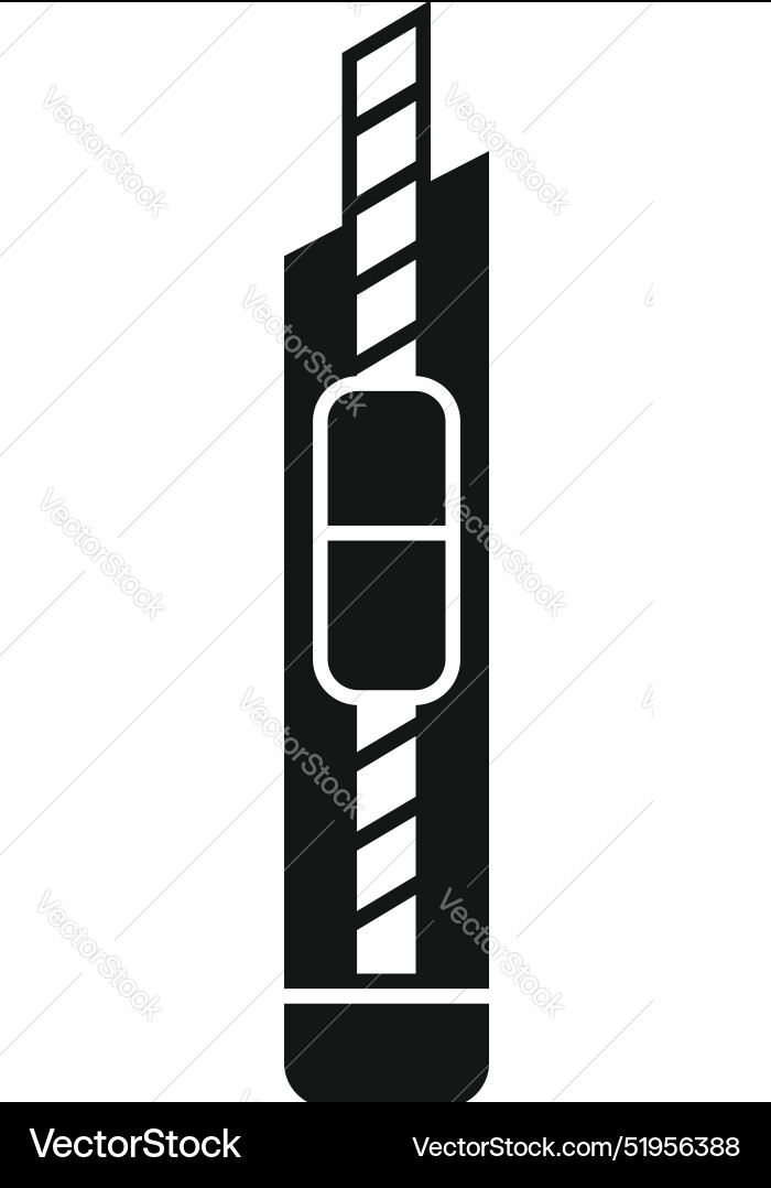 Utility knife with retractable blade icon simple Vector Image