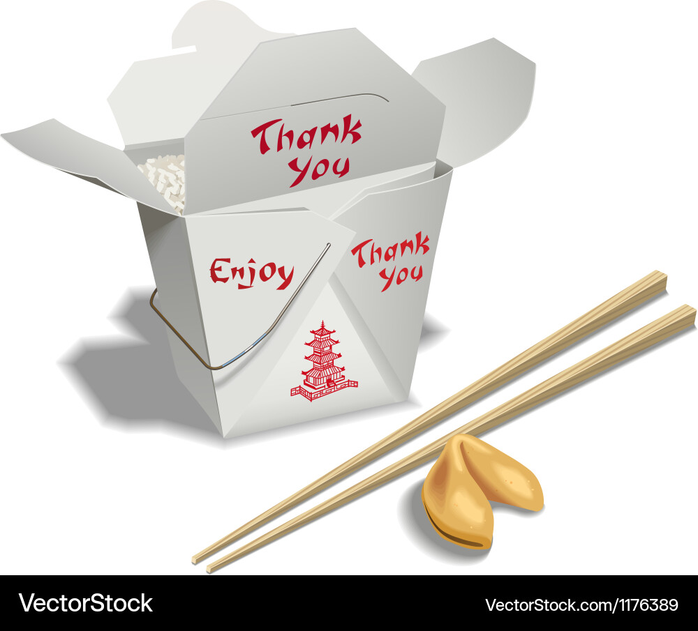 Chinese take out Royalty Free Vector Image - VectorStock
