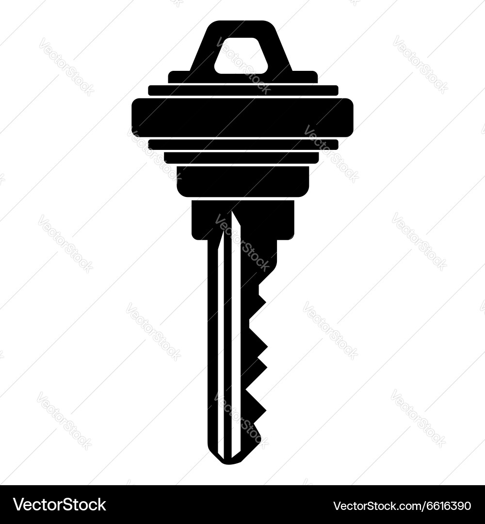 Best key simple icon Royalty Free Vector Image