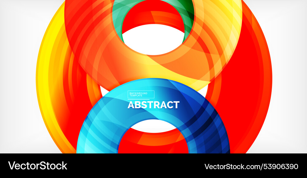 Circles round elements ring shapes premium Vector Image