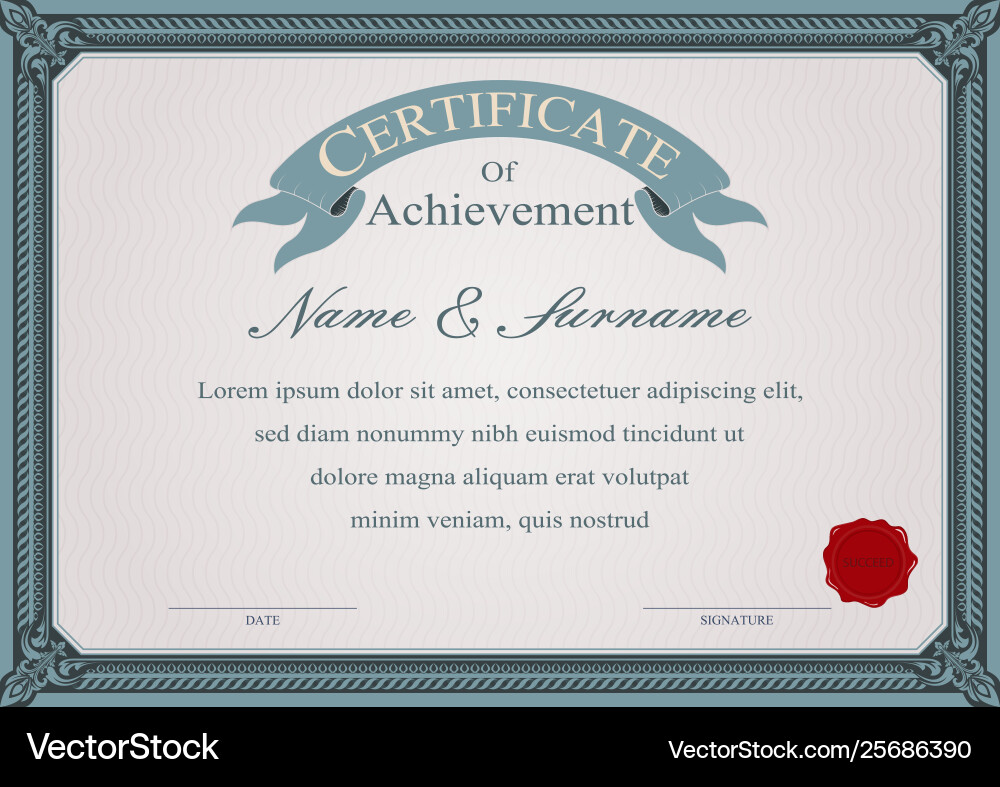 Diploma vintage Royalty Free Vector Image - VectorStock