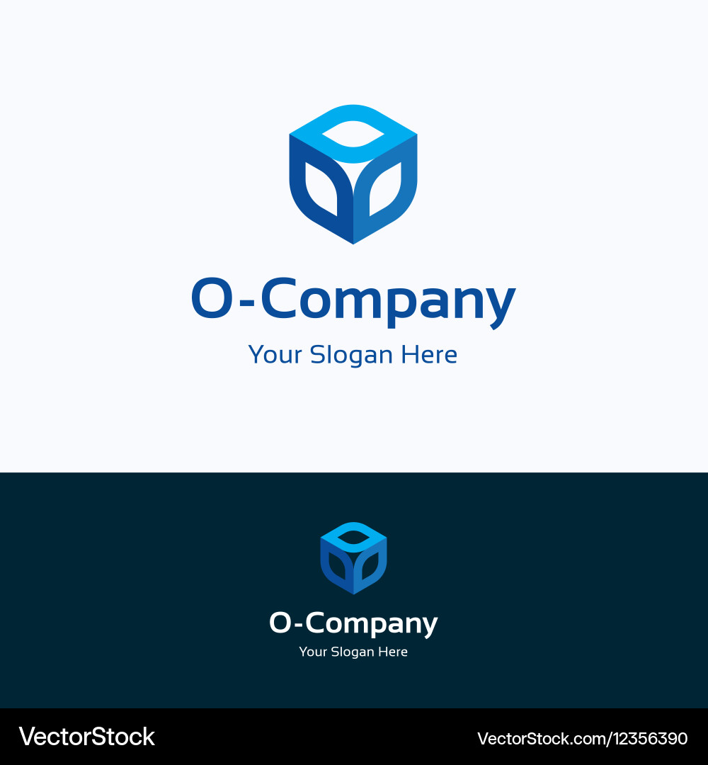 O company logo Royalty Free Vector Image - VectorStock